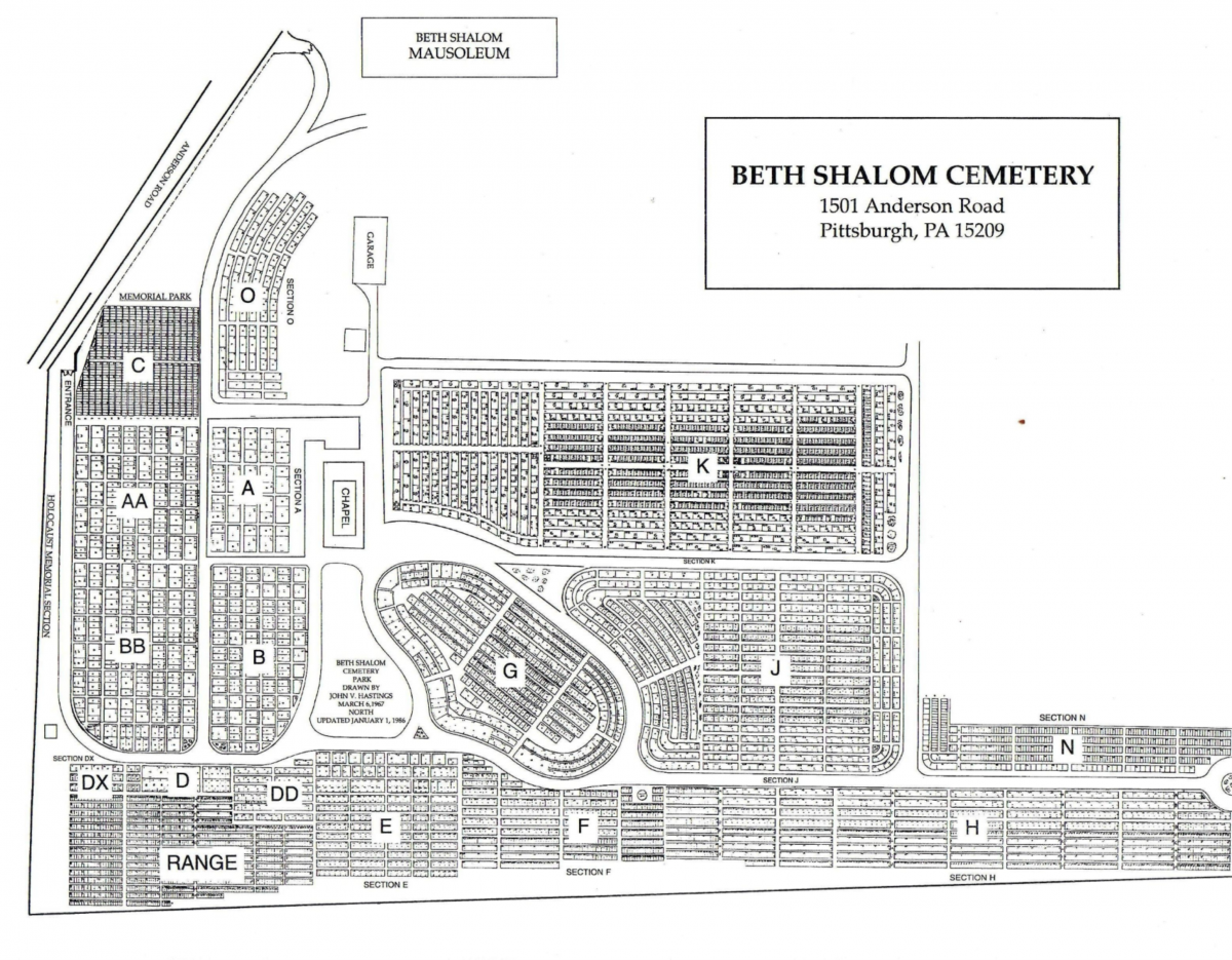 Cemetery-Map - Beth Shalom