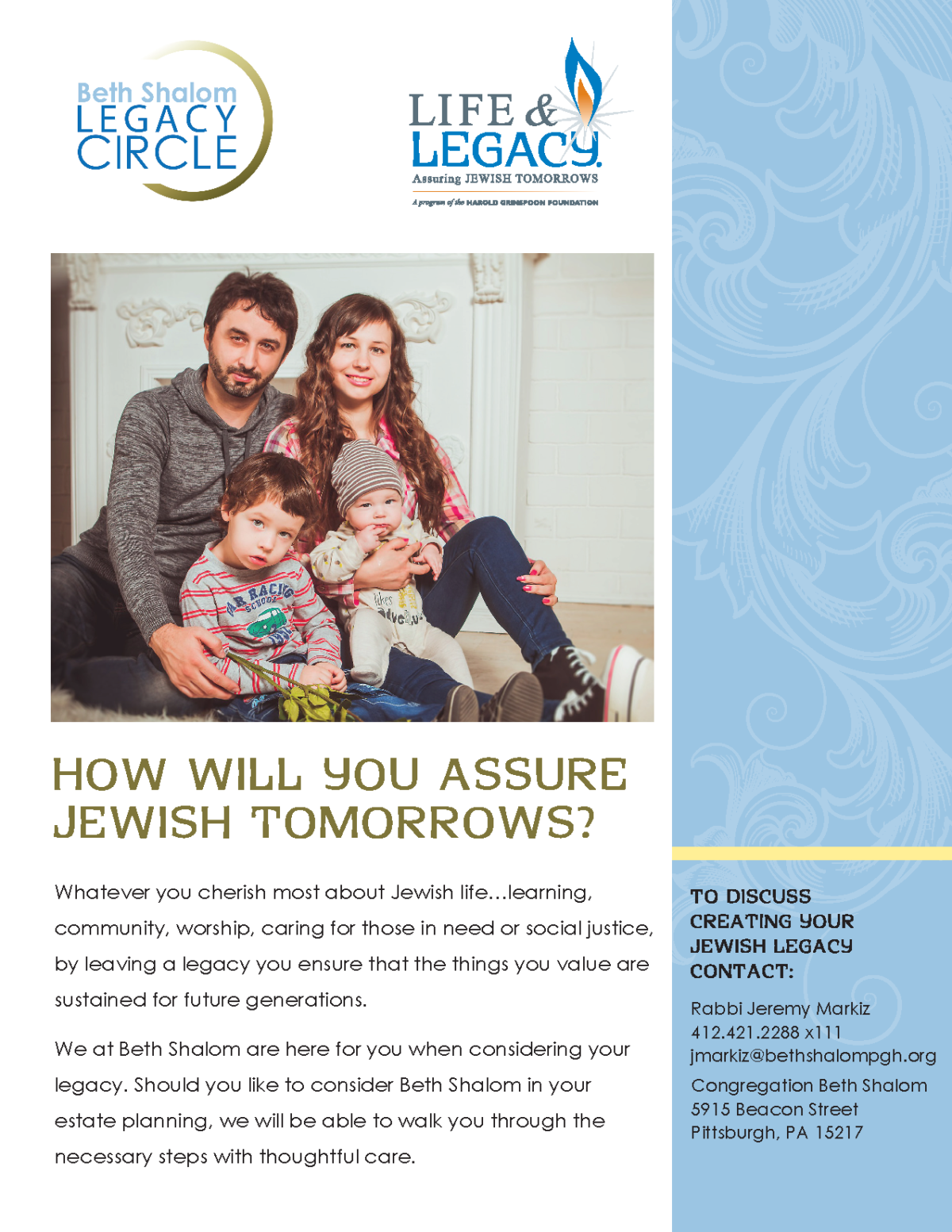 Legacy Gifts - Beth Shalom